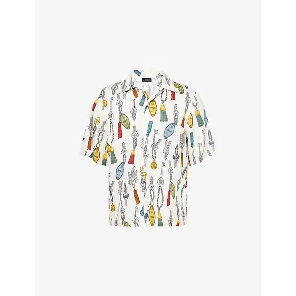 Amiri Keys Camp-collar Woven Shirt