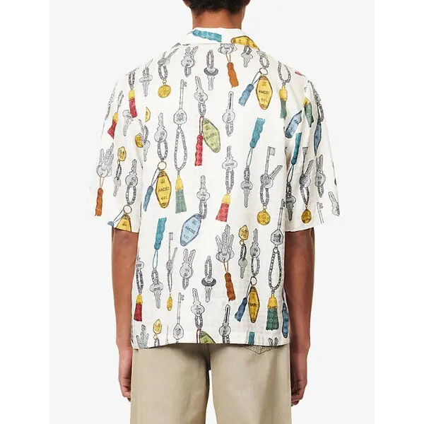 Amiri Keys Camp-collar Woven Shirt