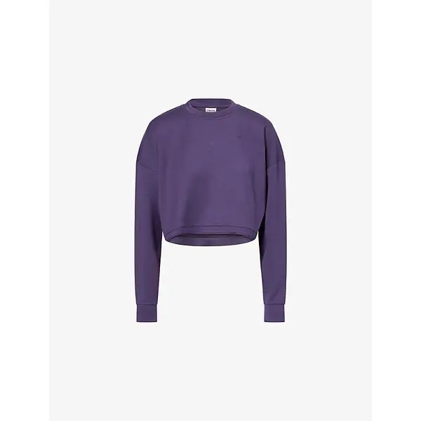 GYMSHARK Flow Long-sleeve Jersey Sweat Top - Gs Midnight Purple