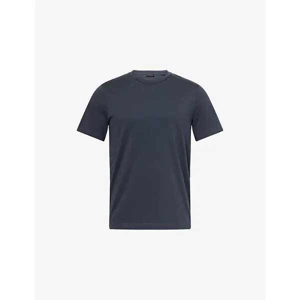 Moncler Badge Crewneck Cotton-jersey T-shirt - Grey