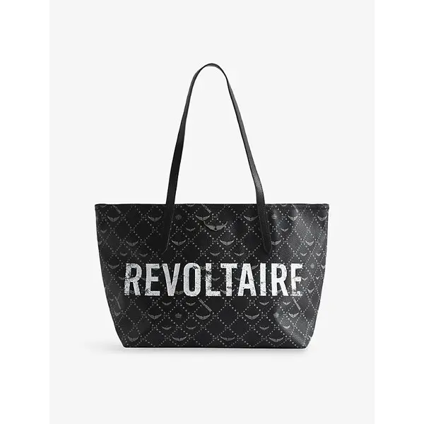 Zadig&Voltaire Z Shopper Revoltaire Coated-canvas Tote Bag - Black