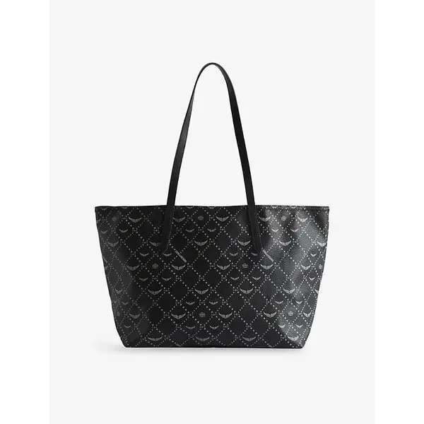 Zadig&Voltaire Z Shopper Revoltaire Coated-canvas Tote Bag - Black