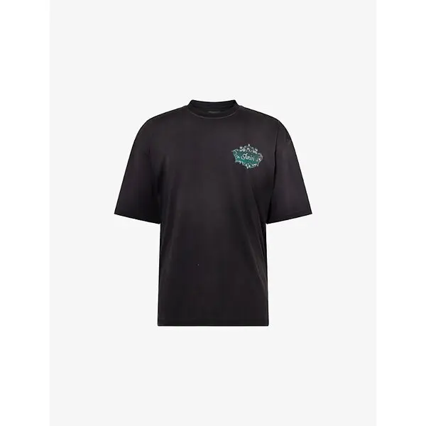 Amiri Chateau Crest Printed Cotton-jersey T-shirt