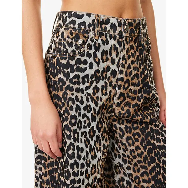 GANNI Wide-leg Velvet Jeans