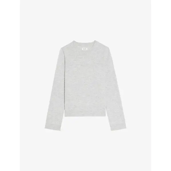 Zadig&Voltaire Wool And Cashmere Jumper With Elbow Patches