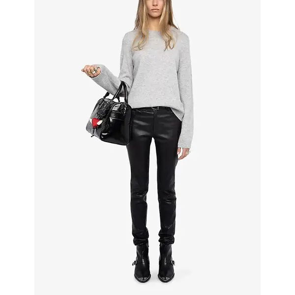 Zadig&Voltaire Wool And Cashmere Jumper With Elbow Patches