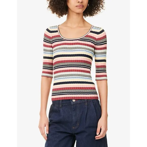 Max Mara Stripe Knitted Top