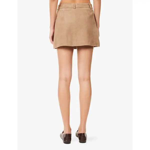 Dissh Suede Mini Skirt