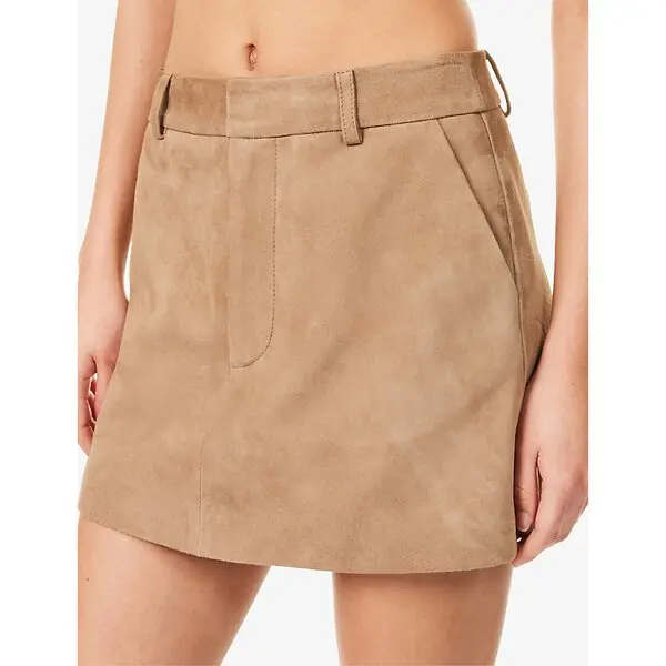 Dissh Suede Mini Skirt