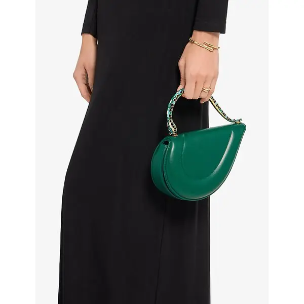 BVLGARI Serpenti Cuore 1968 Top Handle Bag - Green