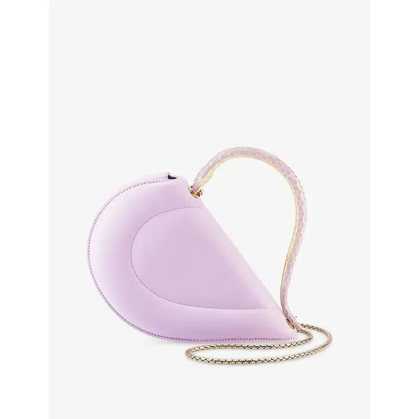 BVLGARI Serpenti Cuore 1968 Top Handle Bag - Purple
