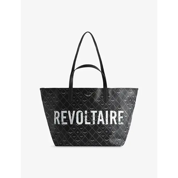 Zadig&Voltaire Z Xl Branded Faux-leather Tote Bag - Black