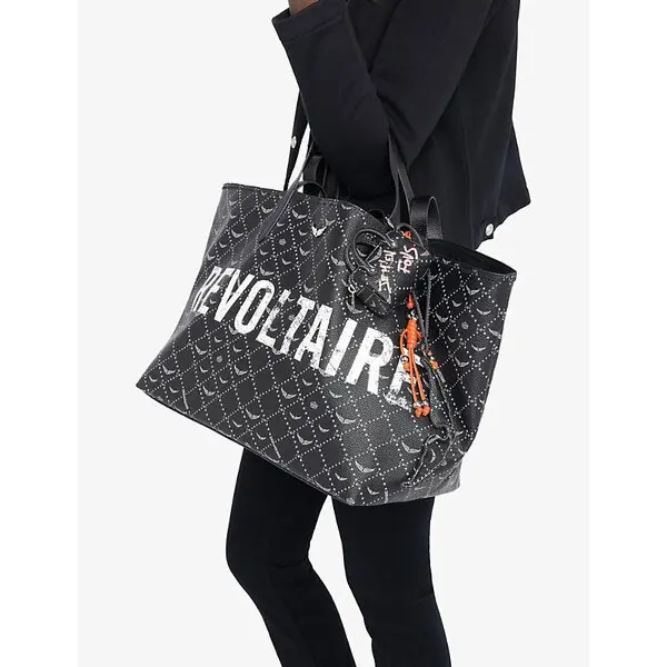 Zadig&Voltaire Z Xl Branded Faux-leather Tote Bag - Black