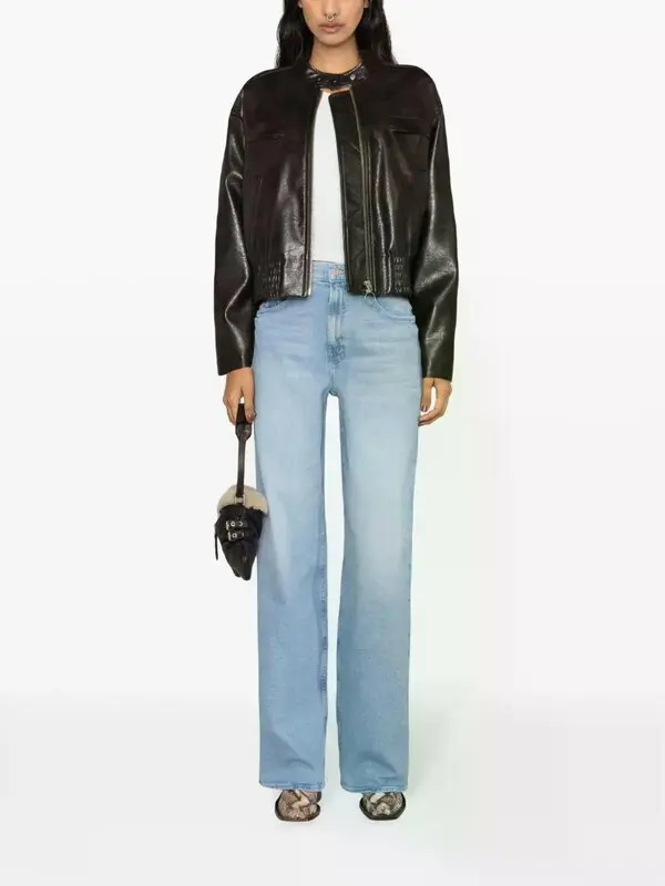 MOTHER High-rise Straight-leg Jeans