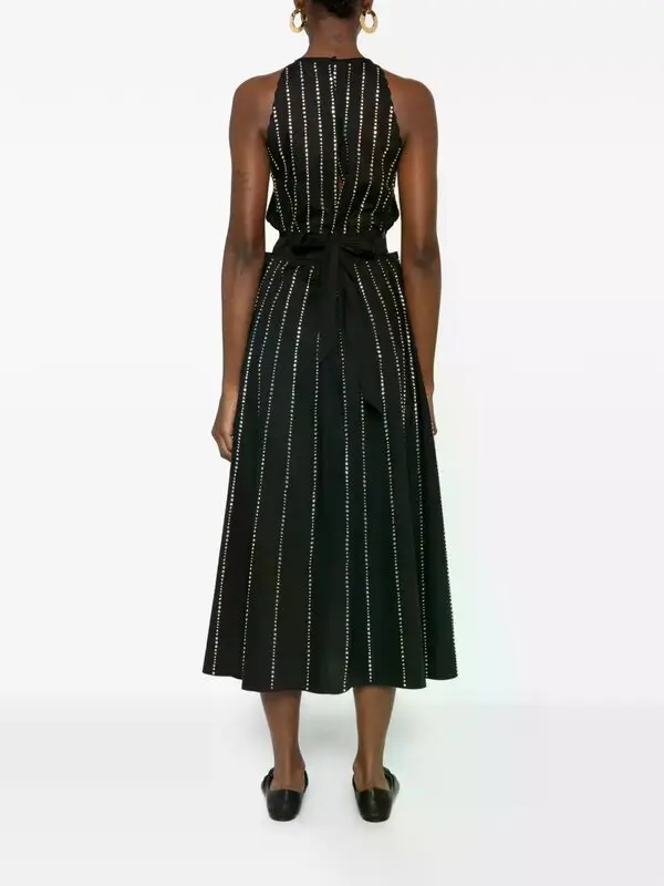 Sandro Rhinestone-embellished Midi Dress