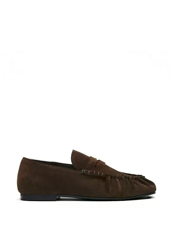 ALOHAS Aven Ruffled Loafers - Brown