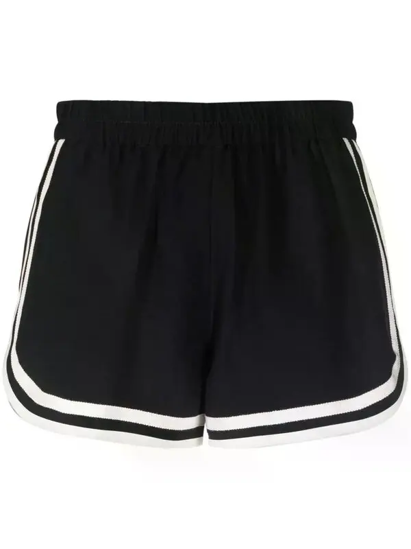 Red Valentino Ribbon-trim Mini Shorts - Black