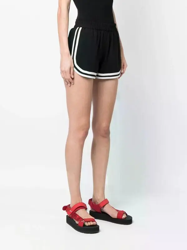 Red Valentino Ribbon-trim Mini Shorts - Black