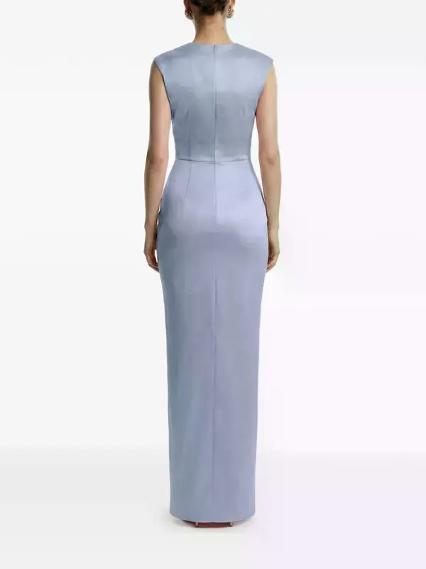FRAMBOISE V-neck Draped Dress