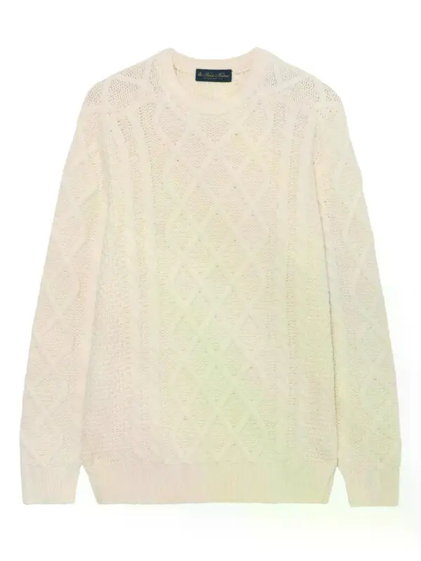Brooks Brothers Fisherman Patterned Crew-neck Sweater