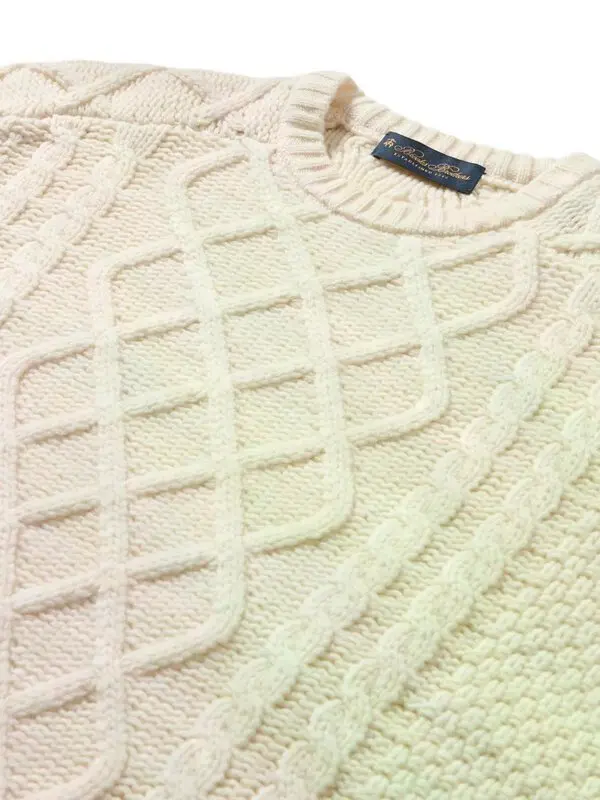 Brooks Brothers Fisherman Patterned Crew-neck Sweater