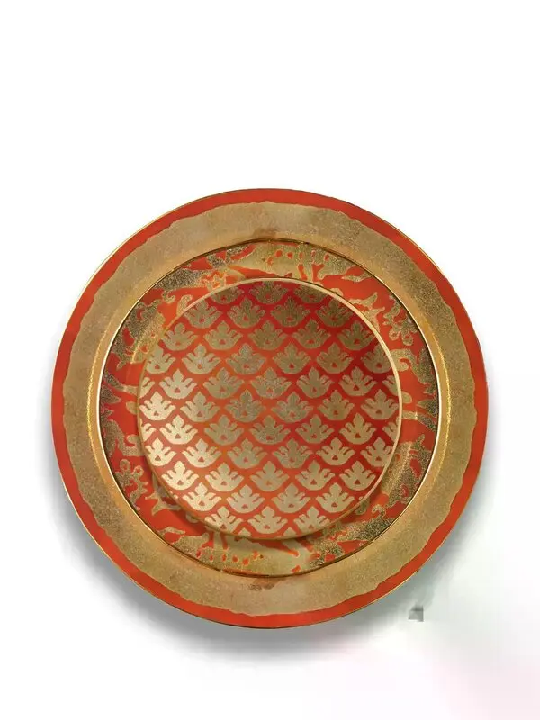 L'Objet Fortuny Gold-embellished Plate