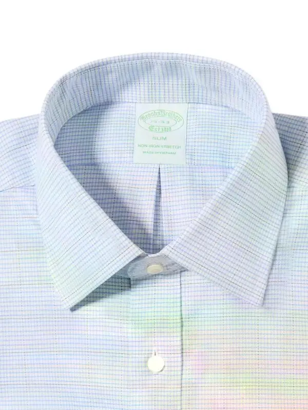 Brooks Brothers Checked Ainsley-collar Shirt