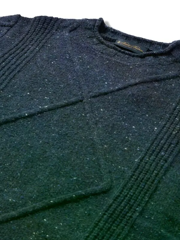 Brooks Brothers Geometrical-shape Detailed Crew-neck Sweater