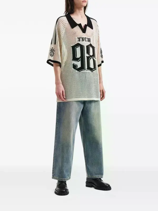 FIVE CM Distressed Wide Leg Jeans