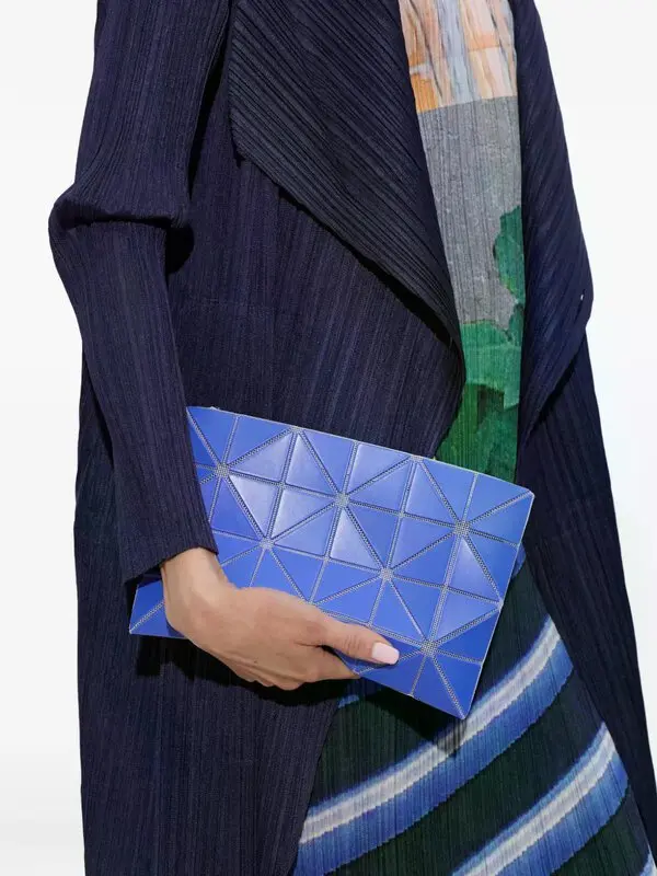 Issey Miyake Geometric-panelled Clutch Bag