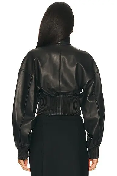 Sportmax Leather Cropped Jacket
