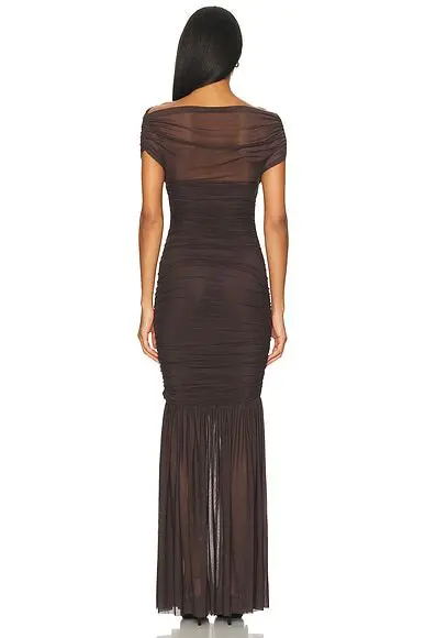 SEROYA Noel Gown - Ash Brown