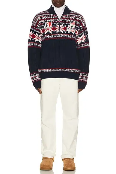 Polo Ralph Lauren Winter Olympics Pullover Sweater - Navy Combo