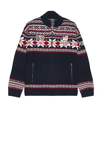 Polo Ralph Lauren Winter Olympics Pullover Sweater - Navy Combo