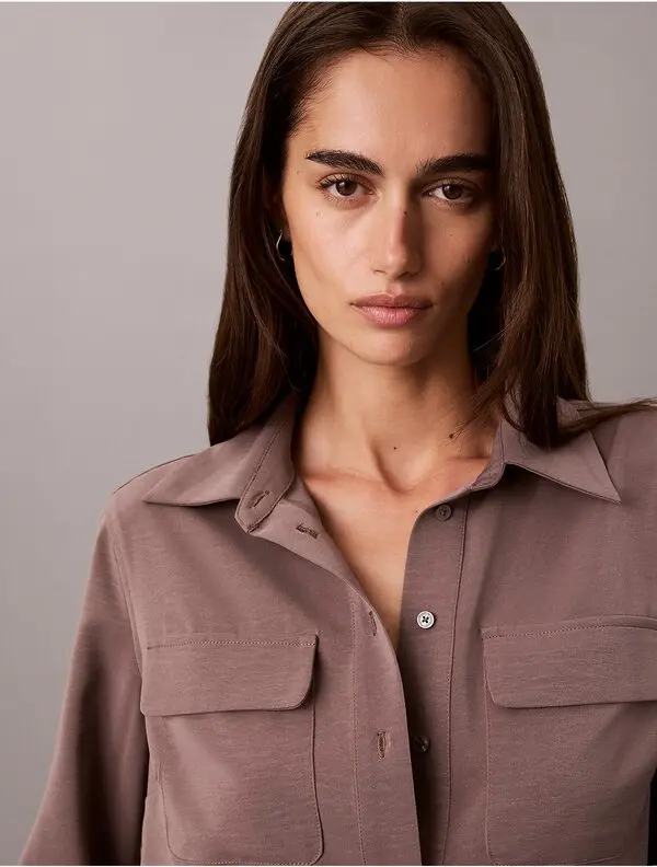 Calvin Klein Utility Classic Button-down Shirt - Iron