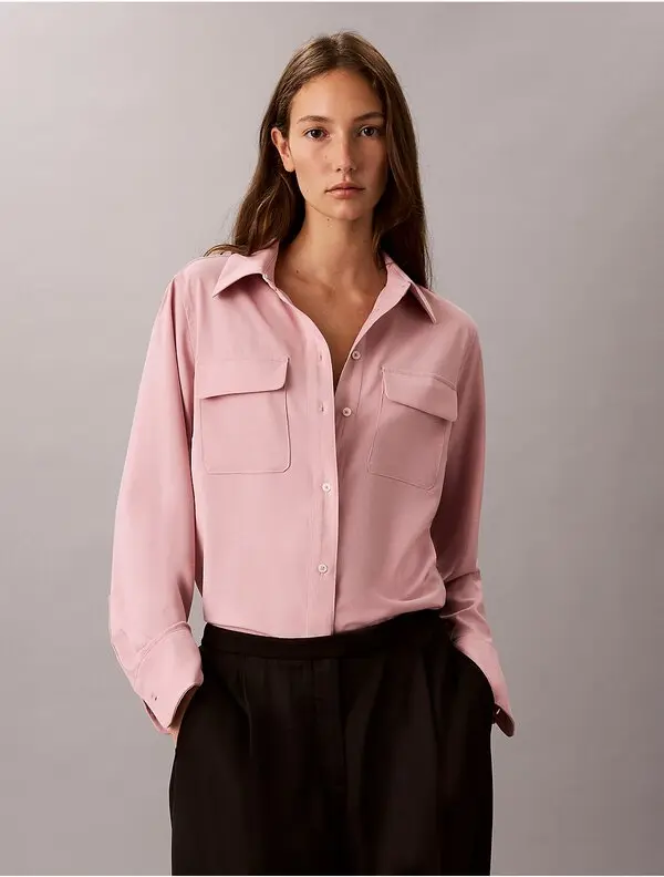 Calvin Klein Utility Classic Button-down Shirt - Zephyr