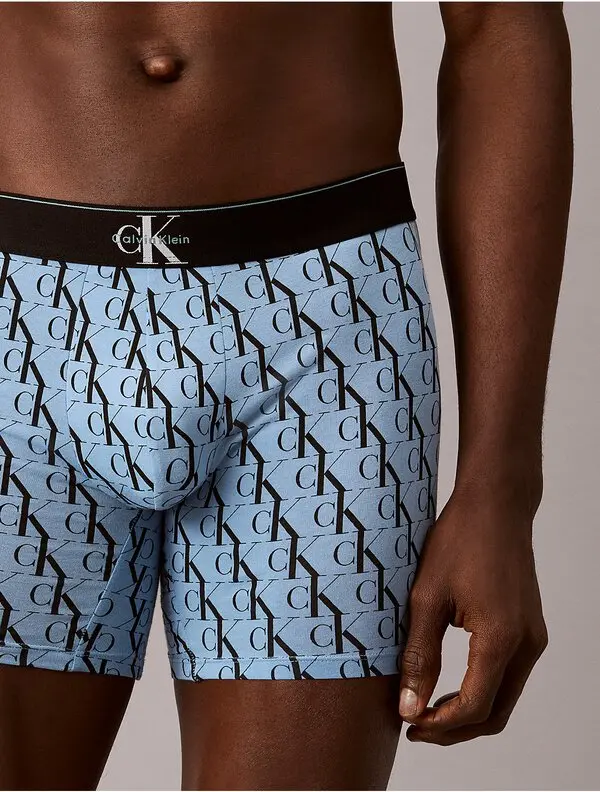 Calvin Klein Graphic Monogram Cotton Stretch 3-pack Boxer Brief - Arctic Multi