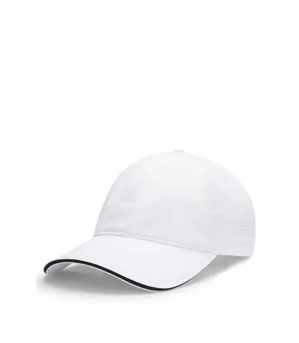 BOSS Gloss-print Logo Cap - White