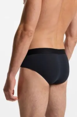 BOSS Three-pack Low-rise Briefs In Stretch Cotton - Patterned