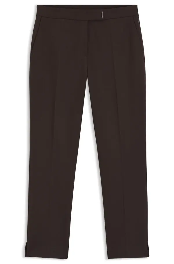 BOSS Slim-fit Jersey Trousers - Dark Brown