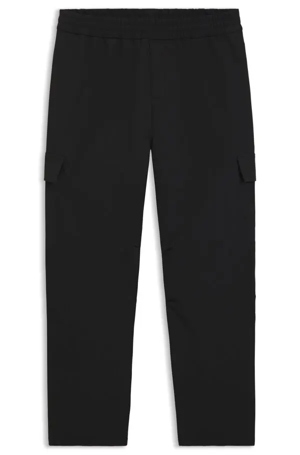 Hugo Relaxed-fit Cargo Trousers - Black