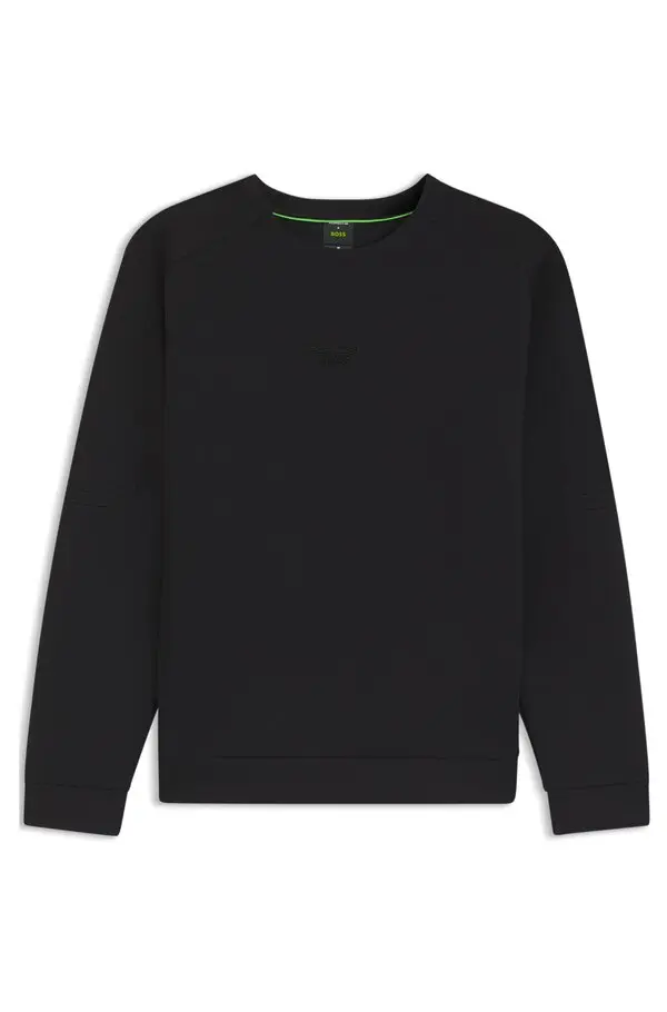 BOSS Porsche X Sweatshirt With Reflective Logo - Black