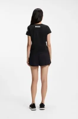 BOSS Stretch-jersey T-shirt With Logo