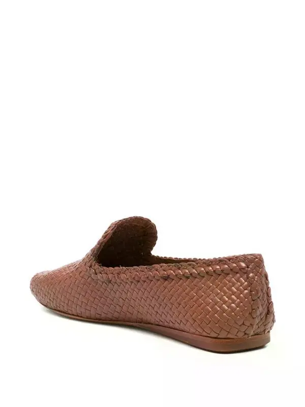 Dragon Diffusion Woven Loafers - Brown