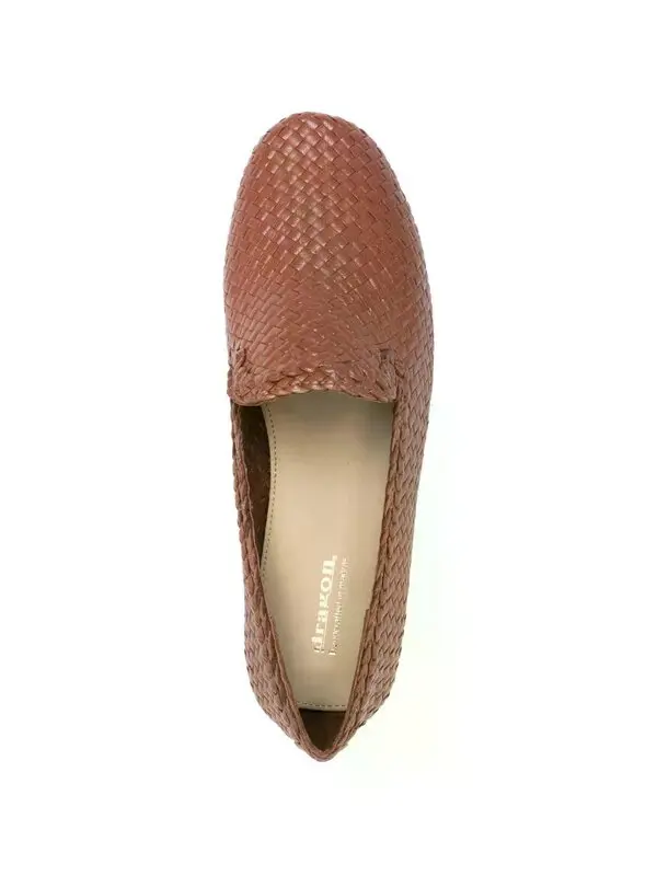 Dragon Diffusion Woven Loafers - Brown
