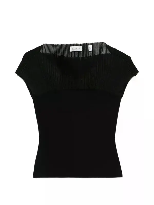 HOUSE OF DAGMAR Contrast Knitted Top