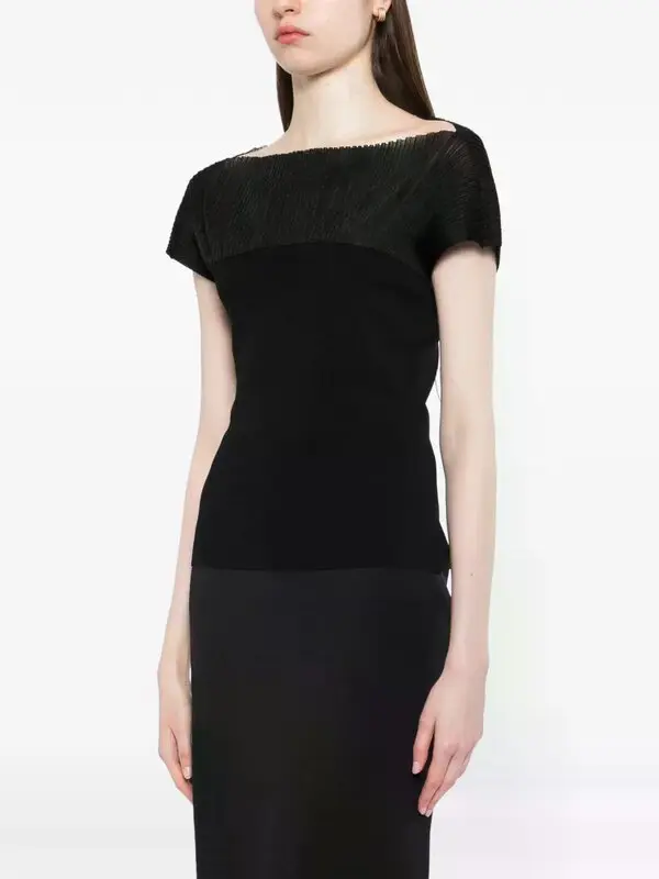 HOUSE OF DAGMAR Contrast Knitted Top