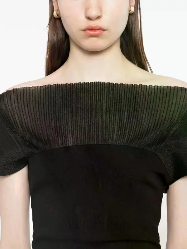 HOUSE OF DAGMAR Contrast Knitted Top
