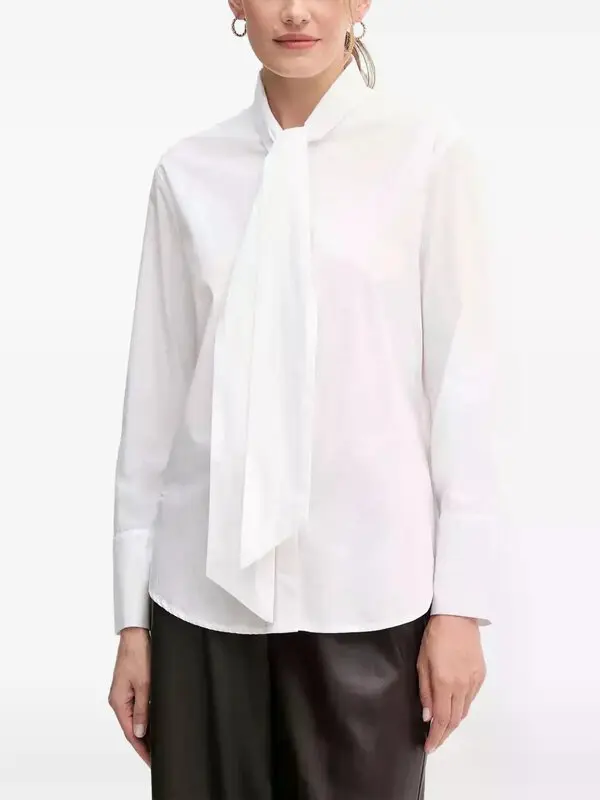 OUI Tie Neck Blouse