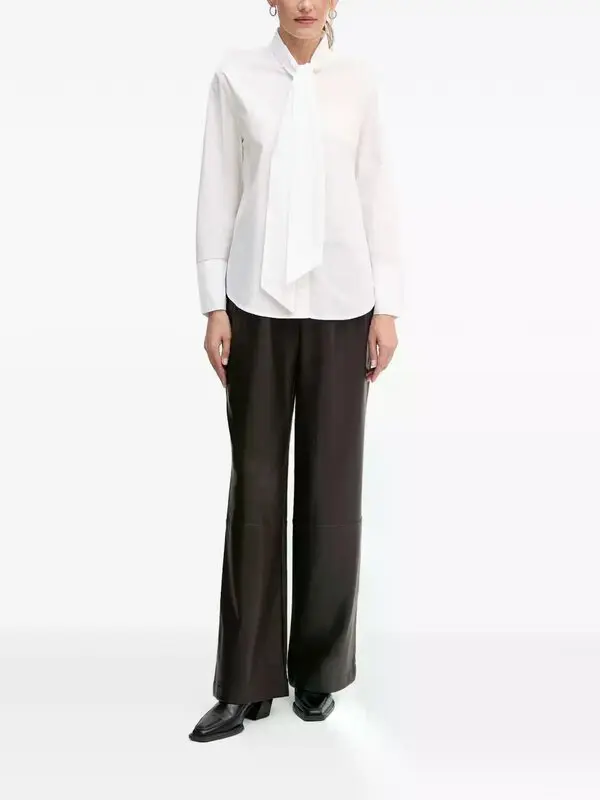 OUI Tie Neck Blouse